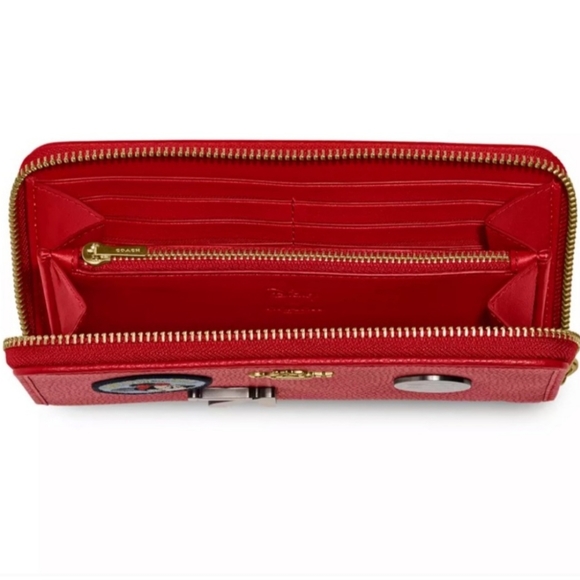 Coach | Bags | Disney X Coach Accordion Zip Wallet With Patches | Poshmark